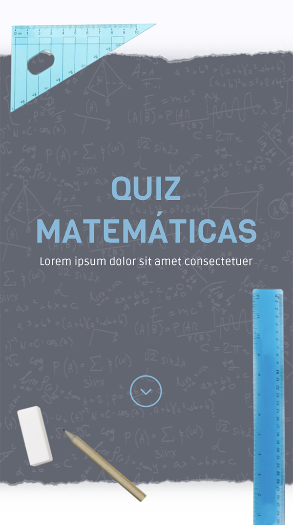 Quiz matemáticas móvil | Plantillas de Genially